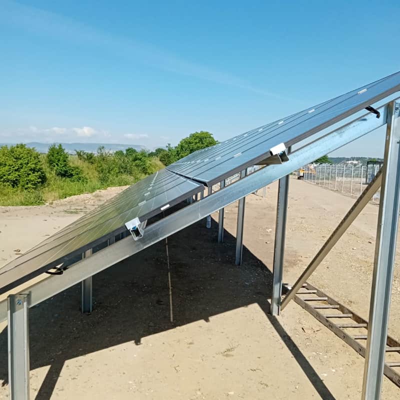 Structura panouri fotovoltaice la sol 2V (2 vertical) - ALCON ...